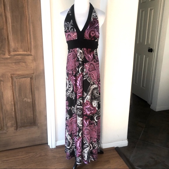 Bisou Bisou | Dresses | Y2k Vintage Bisou Bisou Maxi Dress Halter Size ...